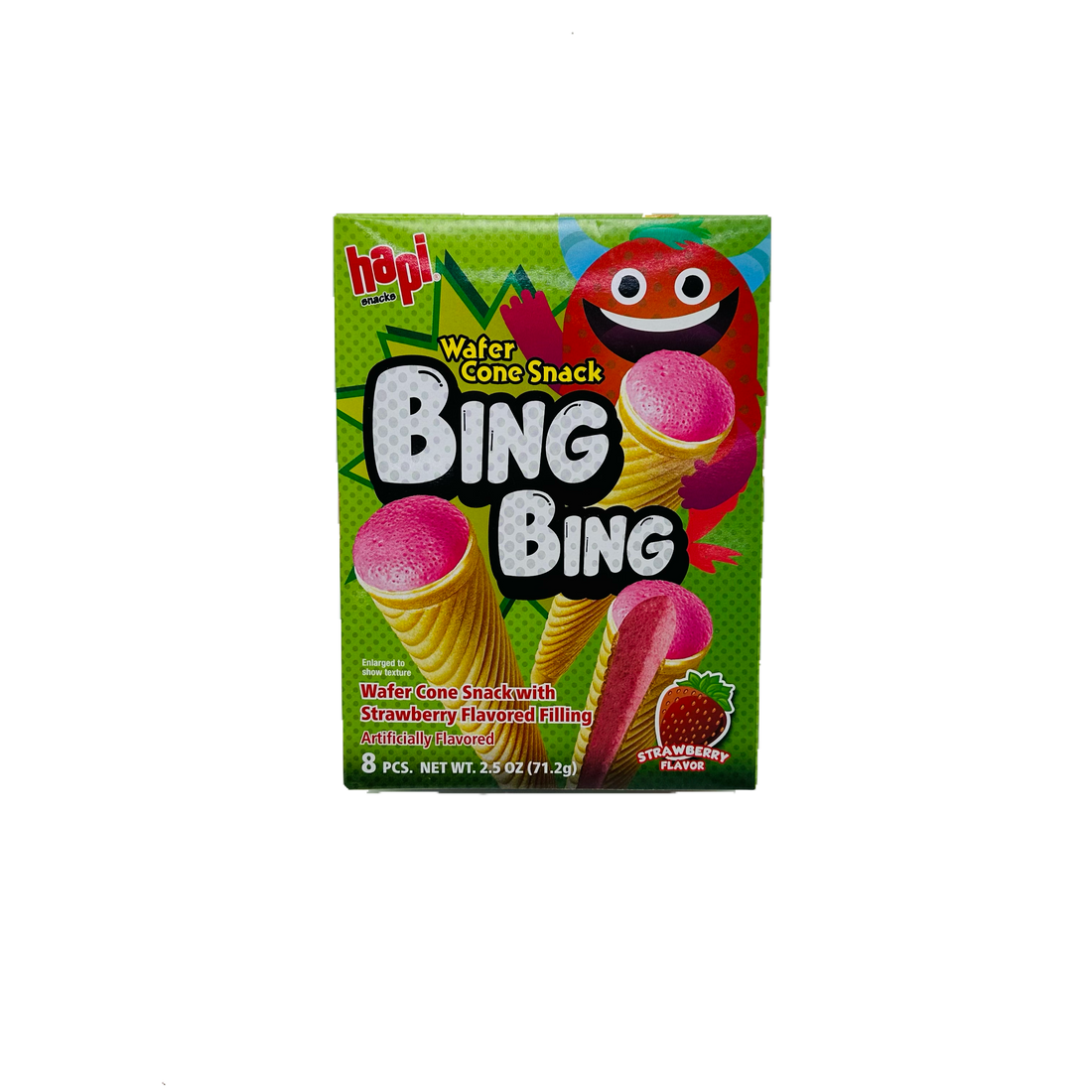 Hapi (Wafer Cone Snack STRAWBERRY FLAVOR Bing Bing) – Nan Oo Shin