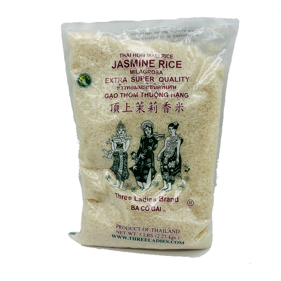 Three Ladies Jasmine Rice Extra Super Quality – Nan Oo Shin